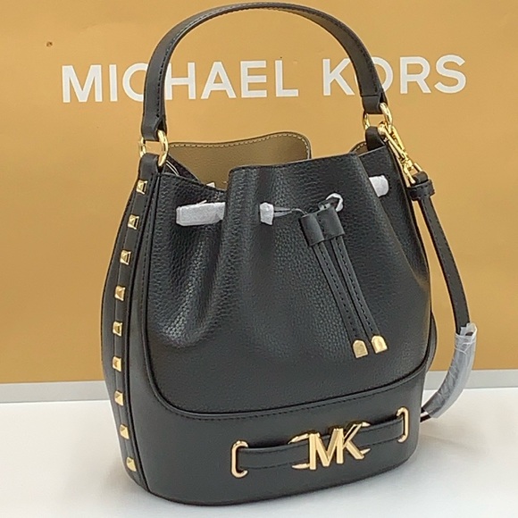 Michael Kors | Bags | Michael Kors Reed Pebbled Leather Bucket Bag Mk ...